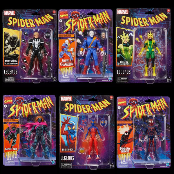 Marvel Legends Retro Spiderman 2025 Wave (6 Figure Set) – Empire Toy Shop